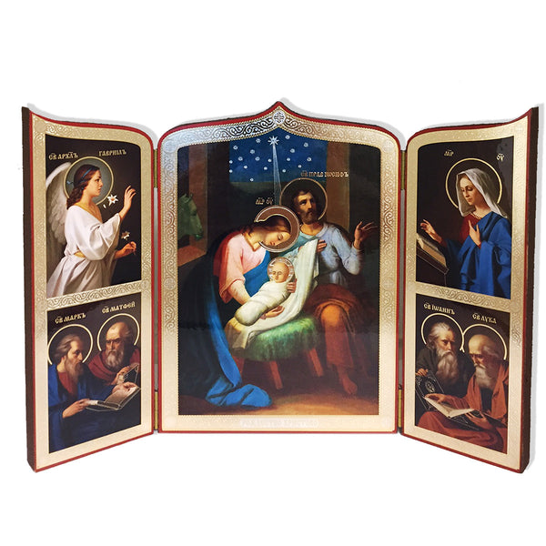 Nativity of our Lord Jesus Christ Triptych – Authentic Christian Gifts