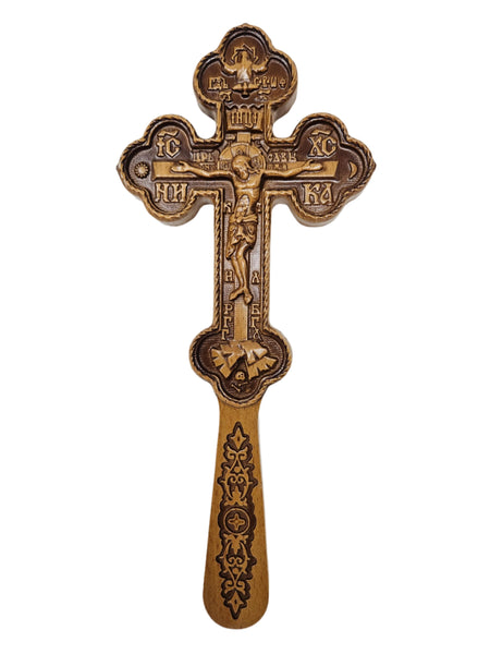 Orthodox Wooden Wall Crucifix - Made in Ukraine – Authentic Christian Gifts