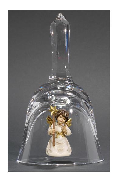 Crystal Bell Angel with Star by PEMA – Authentic Christian Gifts