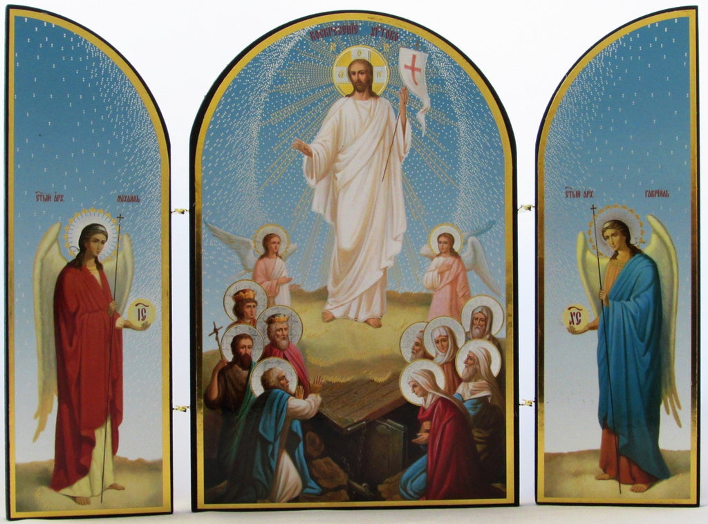 Risen Christ Icon with Apostles, Women, and Angels – Authentic ...